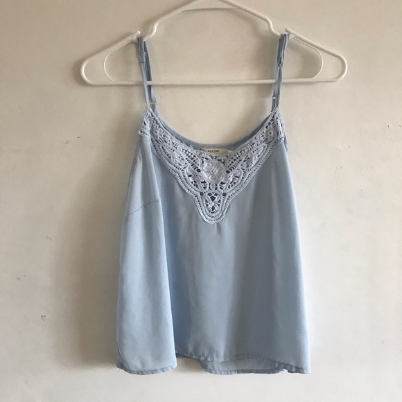 Poetry | Tops | Periwinkle Crotchetlace Tank Top | Poshmark